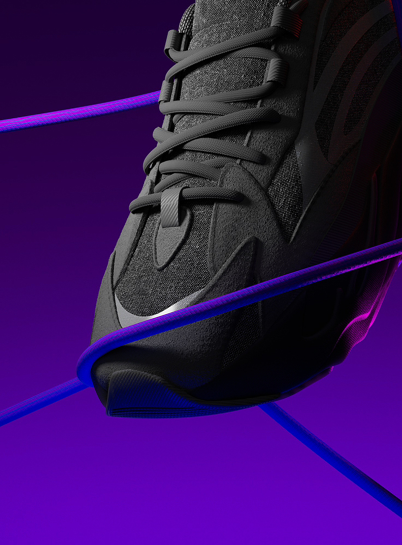 鞋子氛围渲染_小帅C4D-站酷ZCOOL