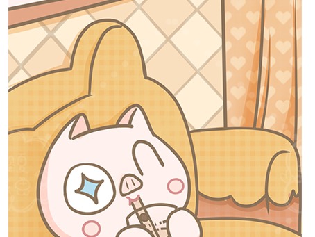 卡通ip可爱猪咖lulu_绿樱夏的咸鱼-站酷ZCOOL