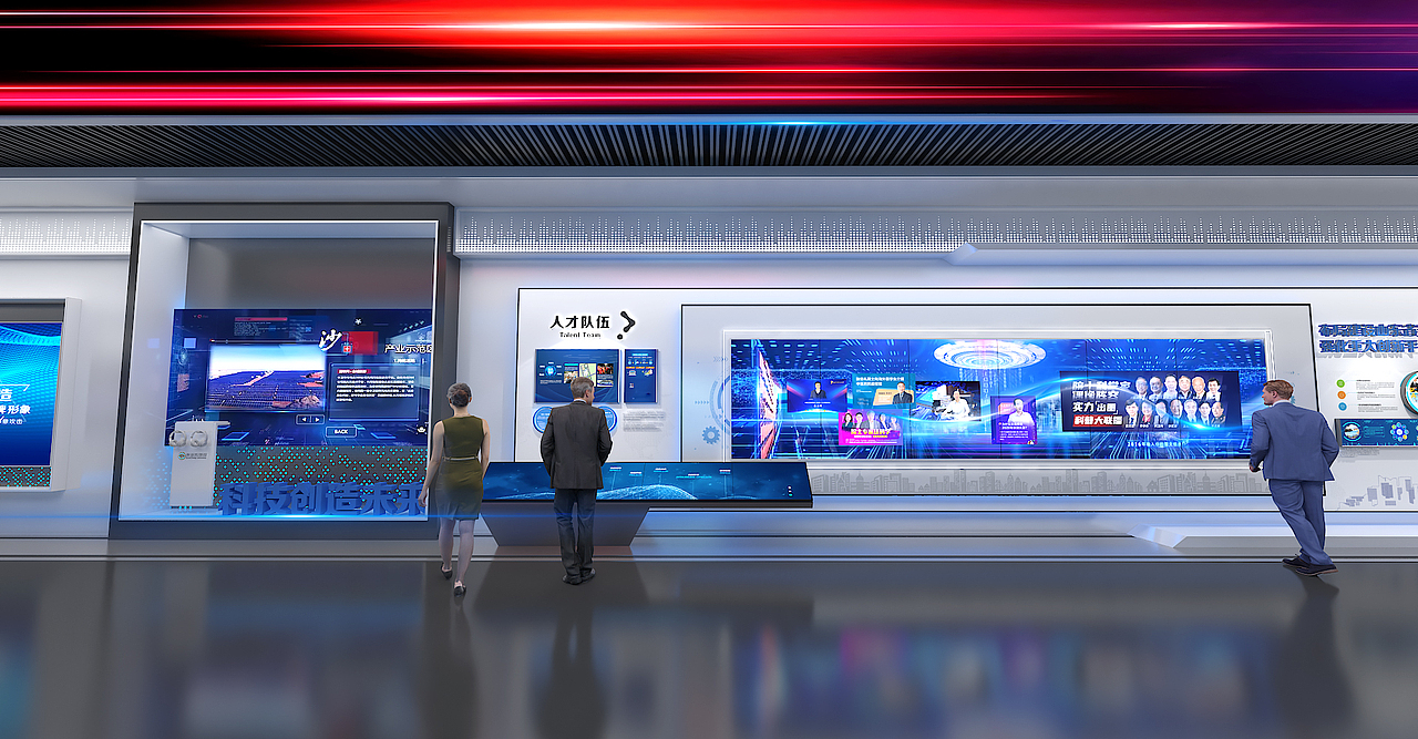 企业科技实验室展厅_早川但晚-站酷ZCOOL