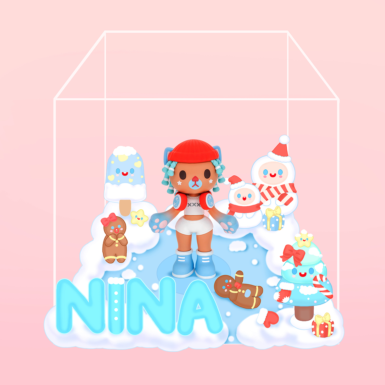 NINA潮玩展示盒设计_SHIKI石姬-站酷ZCOOL