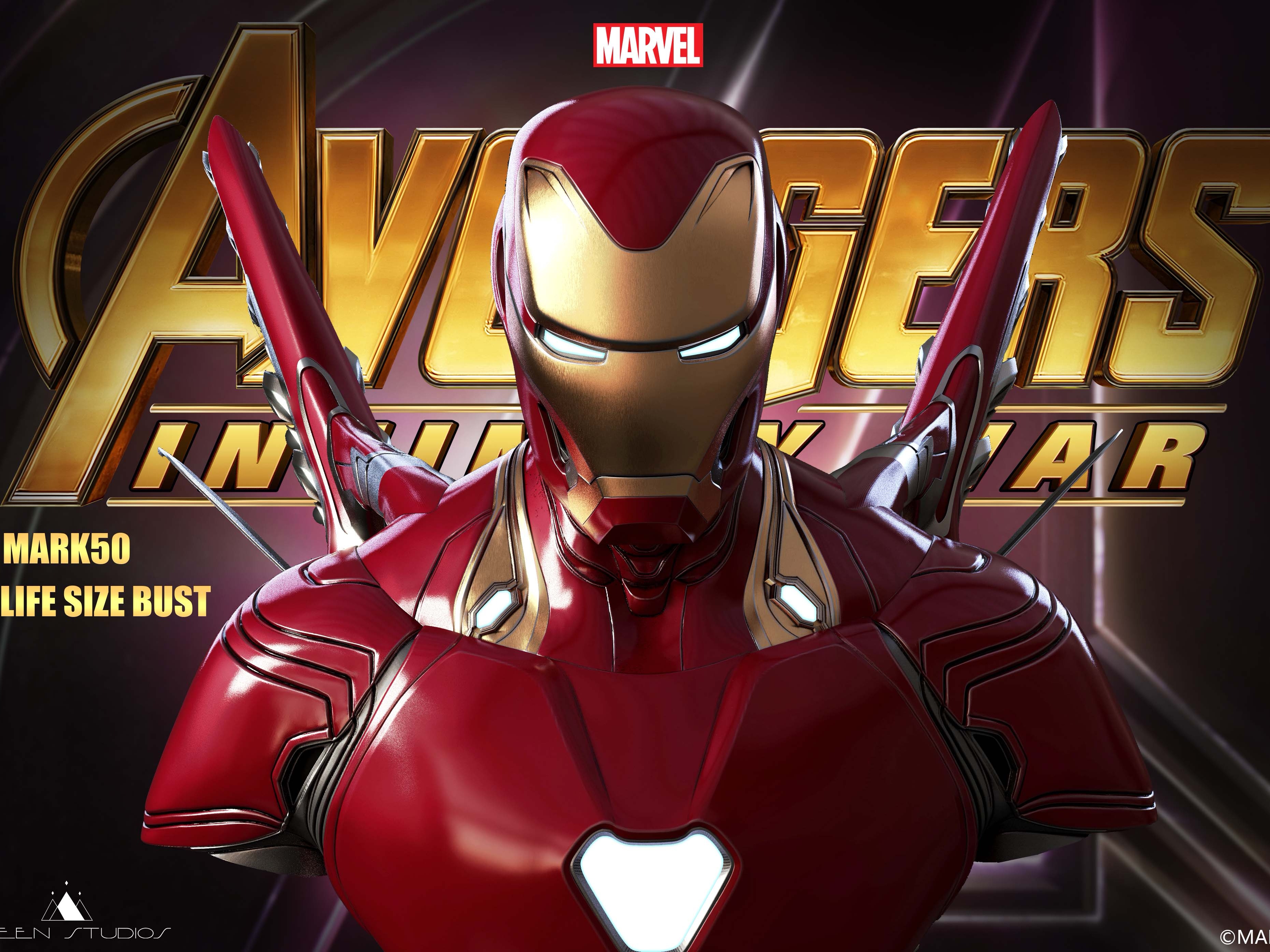 Queen Studios - Iron Man MK50_QueenStudios-站酷ZCOOL