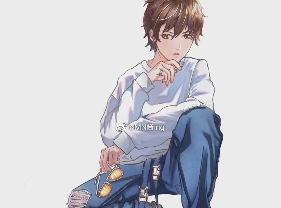同人作品 画了恋与制作人的白起_MN酱ing-站酷ZCOOL