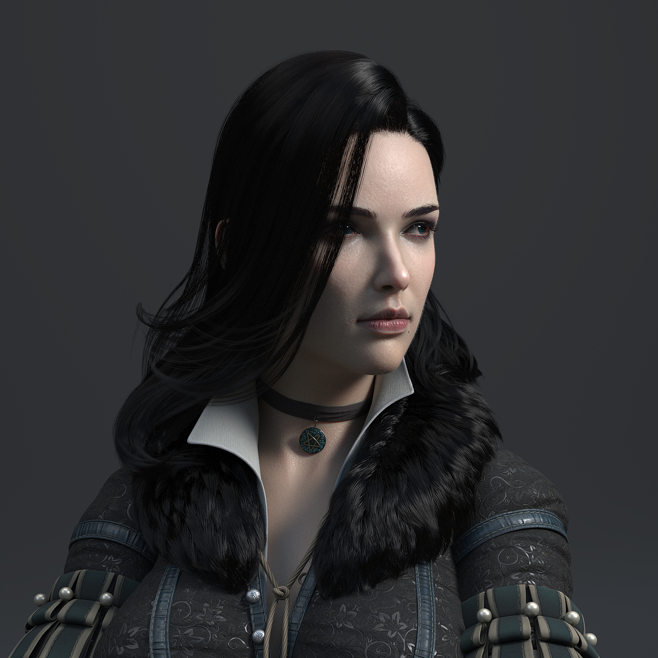 CG叶奈法·巫师3_8D森塞-站酷ZCOOL