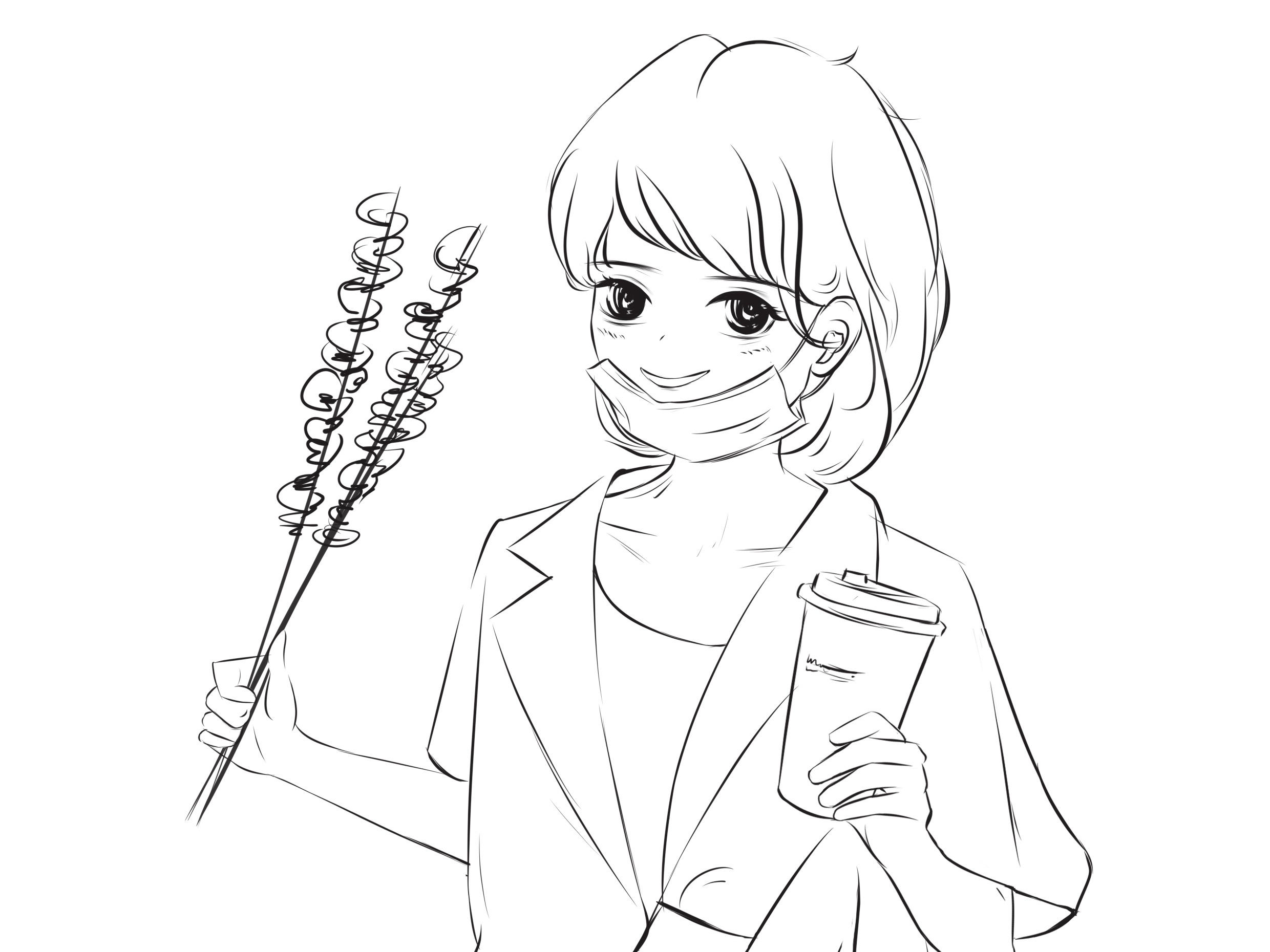 线稿练习_塞壬同学-站酷ZCOOL