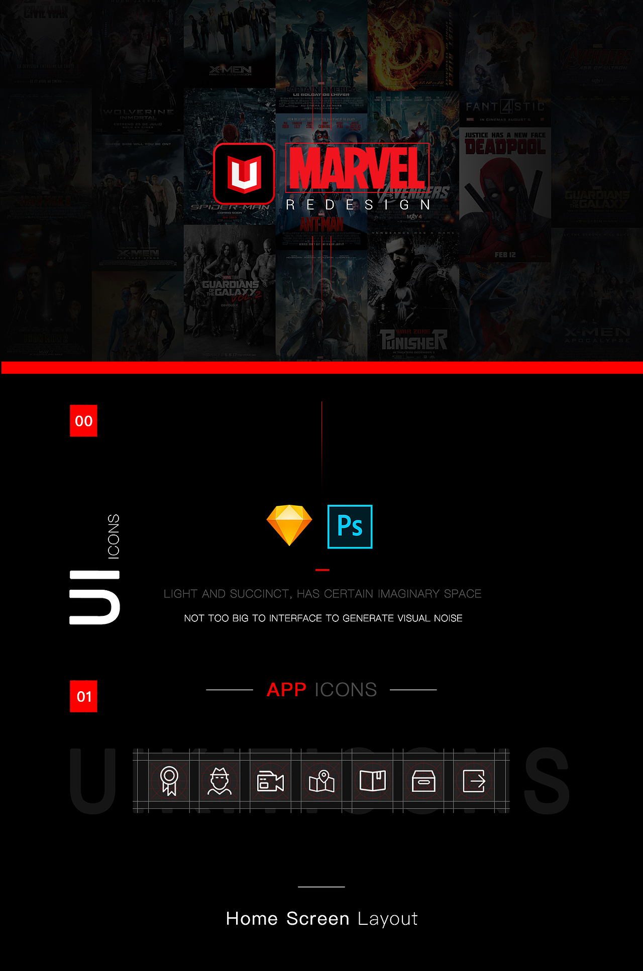 MARVEL APP Redesign (Material Design) _过河卒ii-站酷ZCOOL