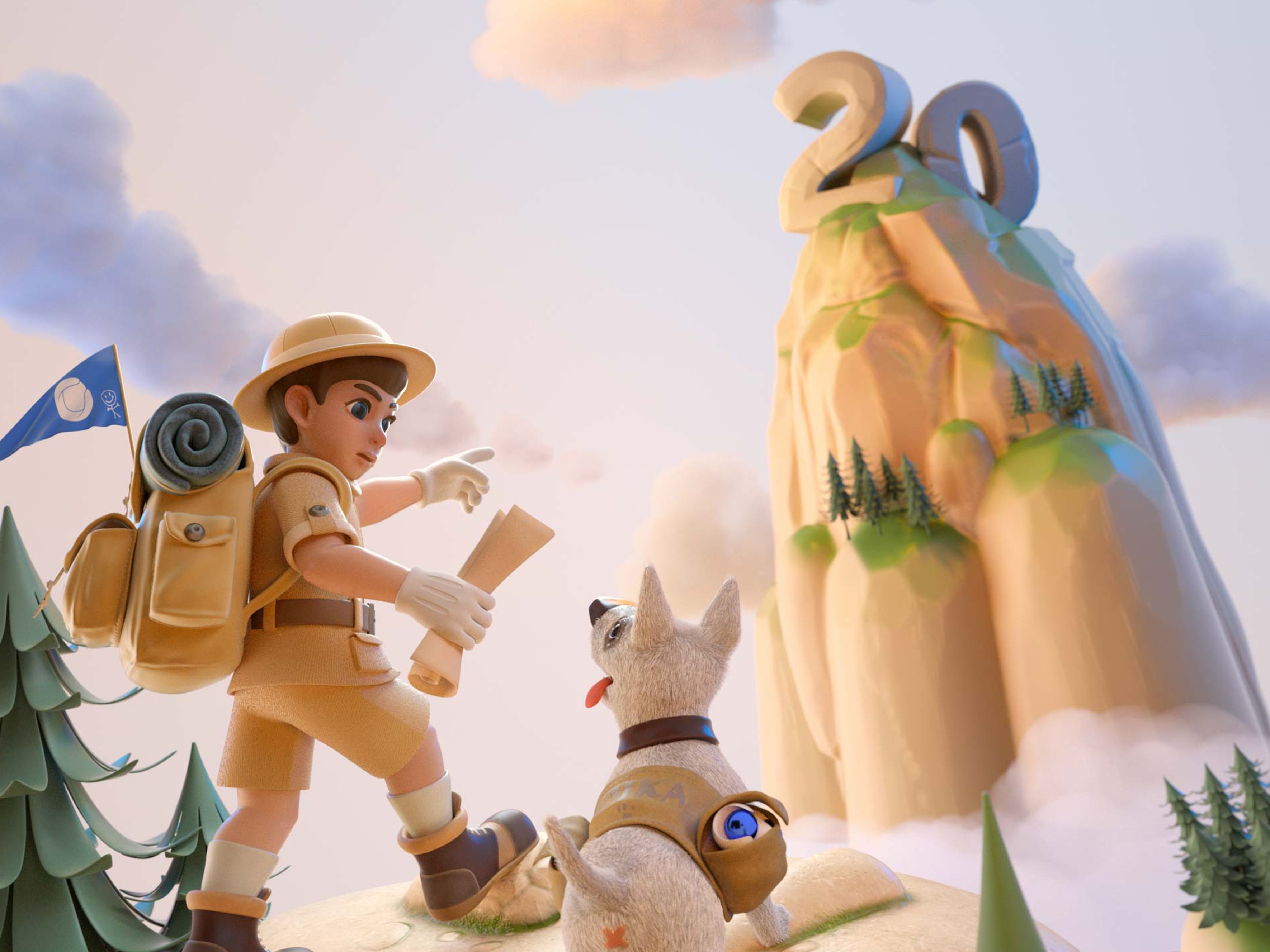 C4D R20 海报_做设计的小熊-站酷ZCOOL