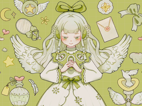天使_Yin千岁的插画-站酷ZCOOL