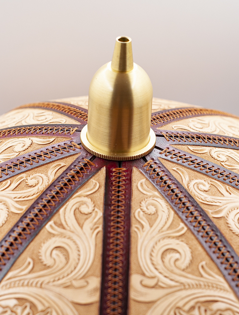 皮雕吊灯_moli皮具-站酷ZCOOL