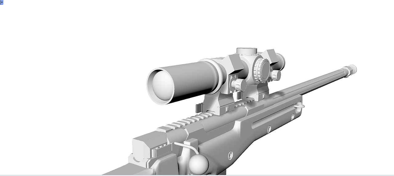 建模练习AWM狙击枪_土豆熊子-站酷ZCOOL