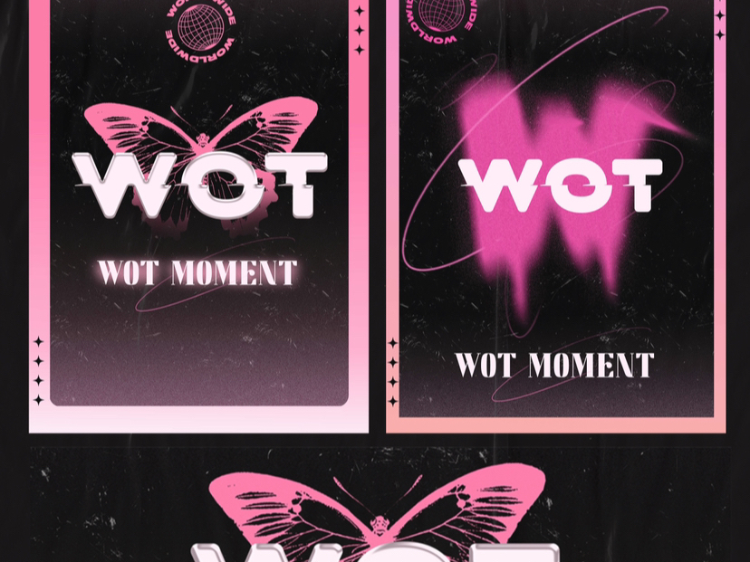 WOT Studio ｜甜酷潮牌海报设计|_五子棋咩-站酷ZCOOL