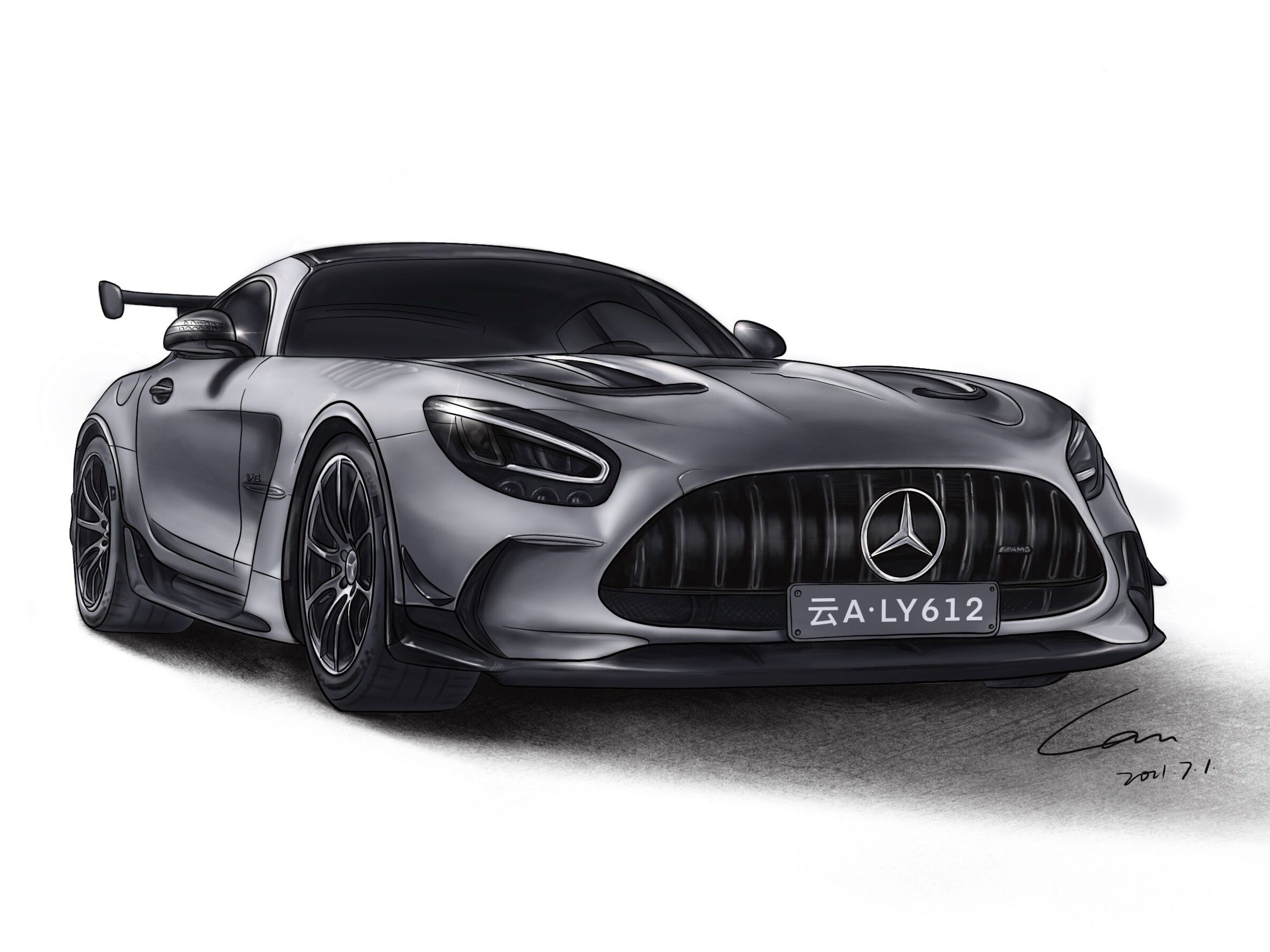 也是算拥有了BENZ AMG GTR_吃不饱的ALAOK-站酷ZCOOL