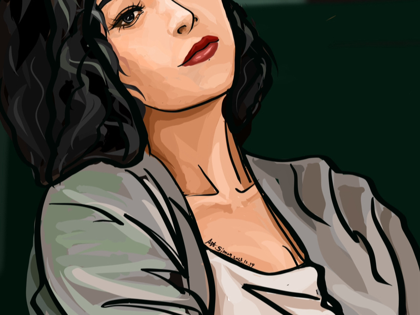 永远的大嫂～ #分享头像 #procreat绘画_ArtSimon-站酷ZCOOL