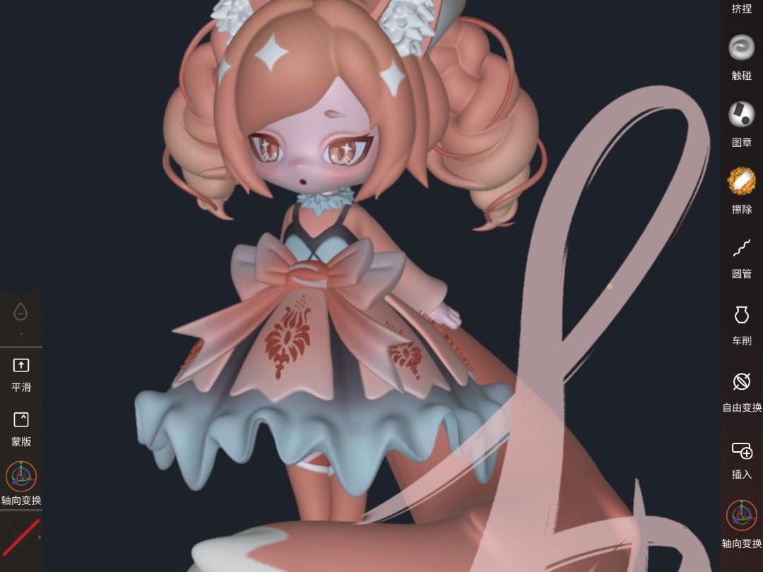 IP建模 小狐狸(可接单)_孑子燃-站酷ZCOOL