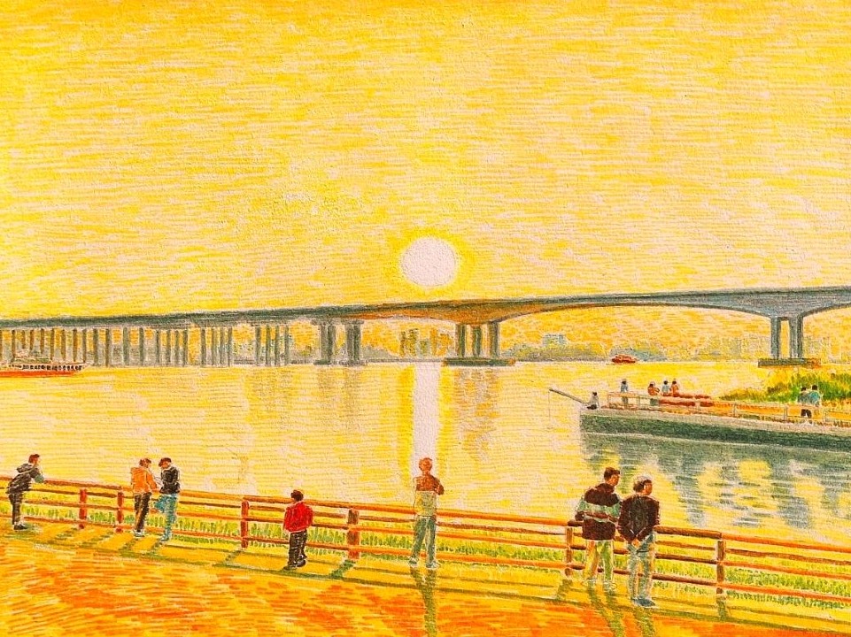 日落下的梁明诚雕塑园（一）_汤俊文MRTJW-站酷ZCOOL