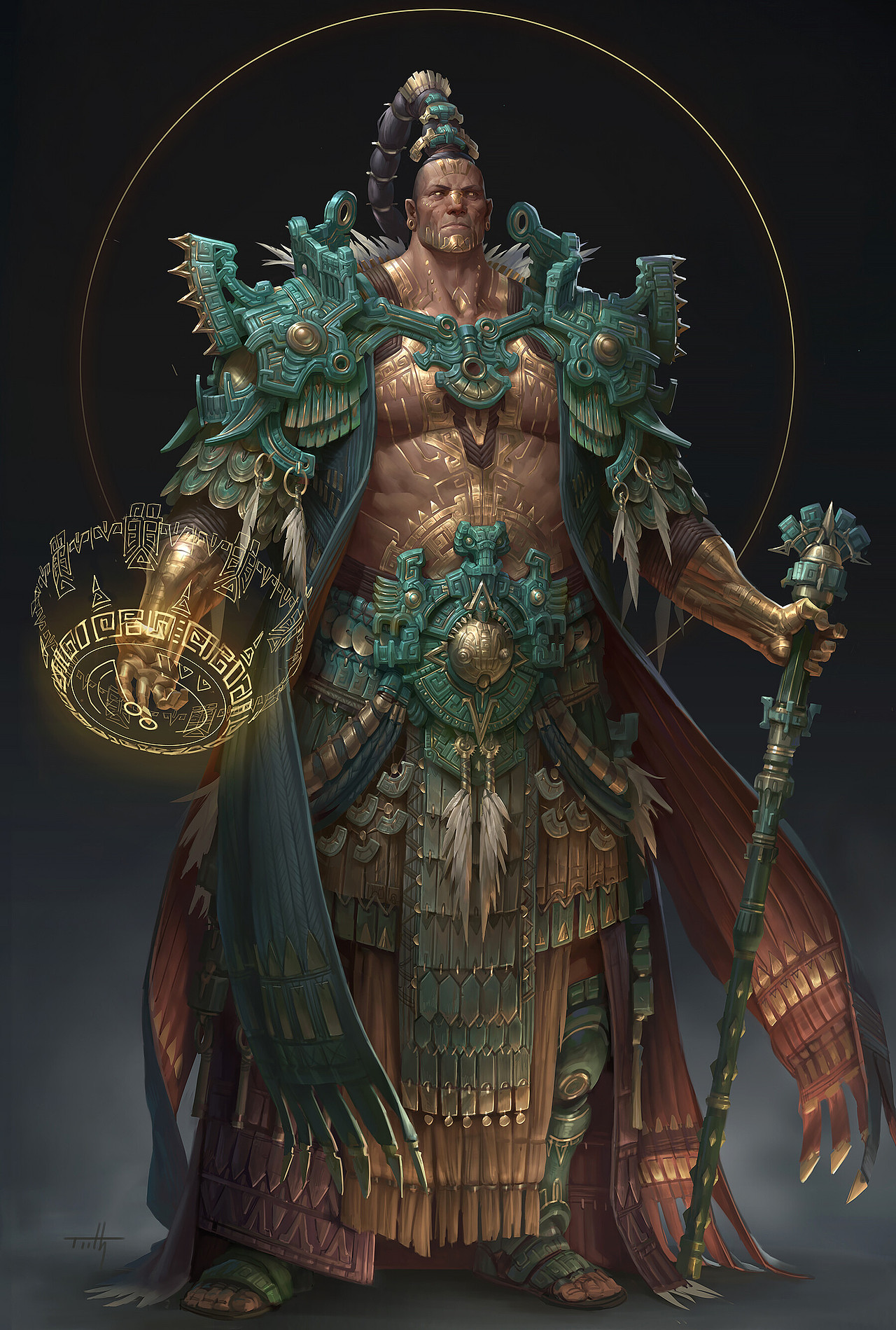 大法师之环NO.4 塑能学派宗师-宗主扎库洛 。_Tooth611-站酷ZCOOL