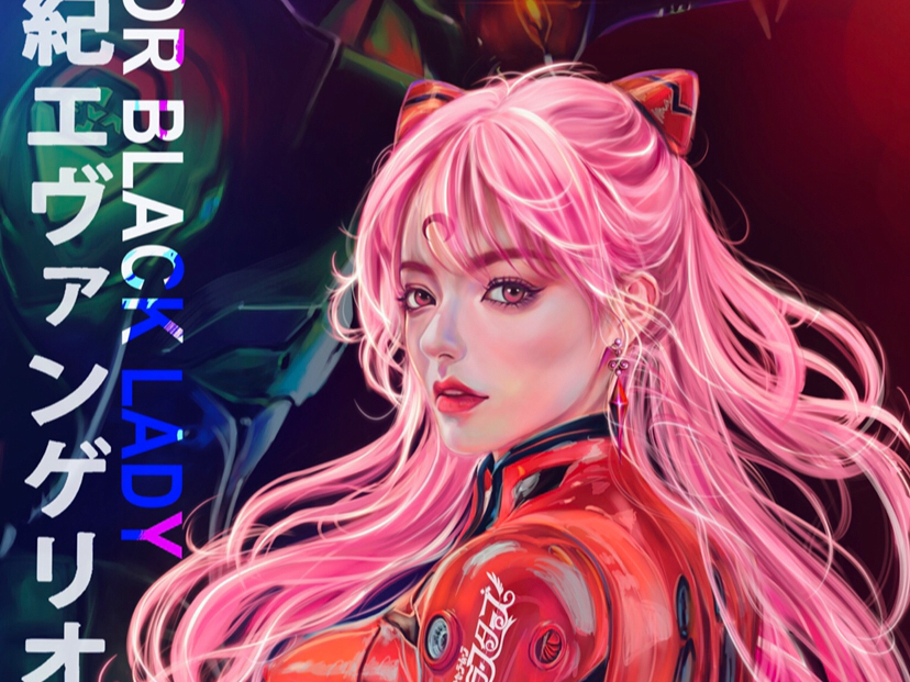 EVA X BLACK LADY_凡妮LCY-站酷ZCOOL