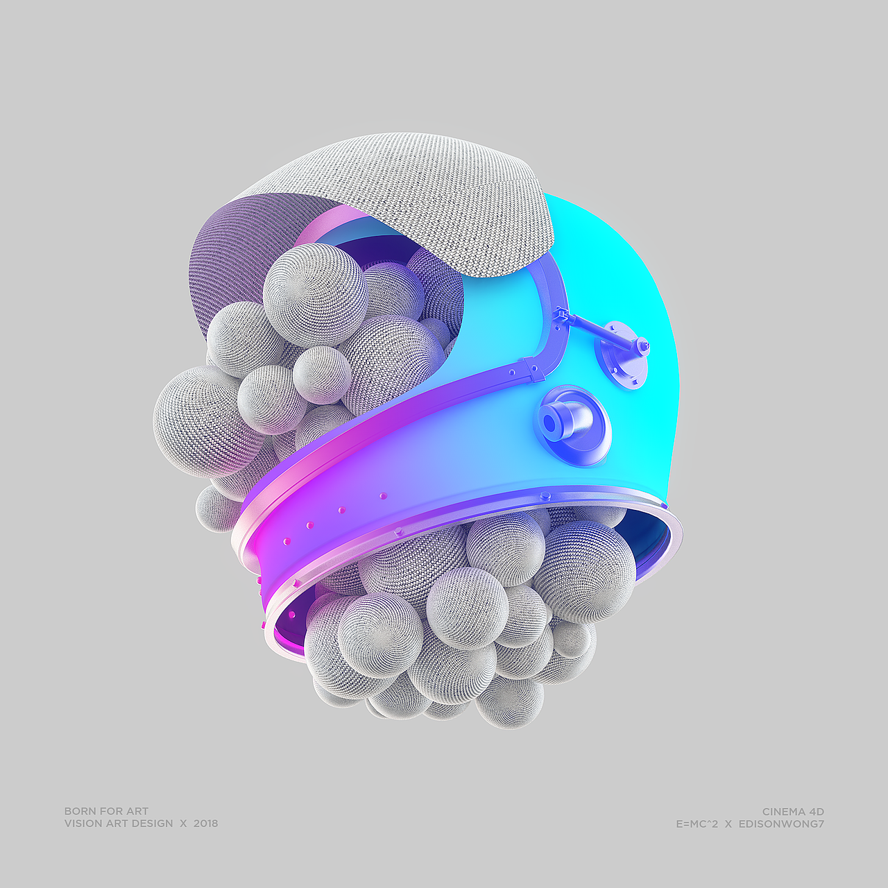 E=MC^2 | C4D.Material_Edisonwong7-站酷ZCOOL