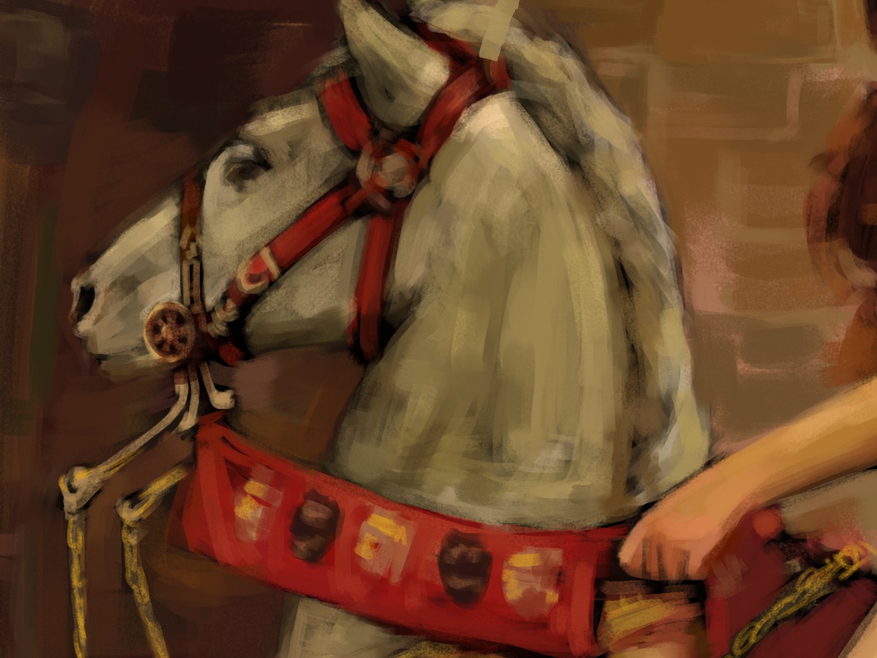 《马背上的Godiva夫人》临摹_阿肯的坏游戏-站酷ZCOOL