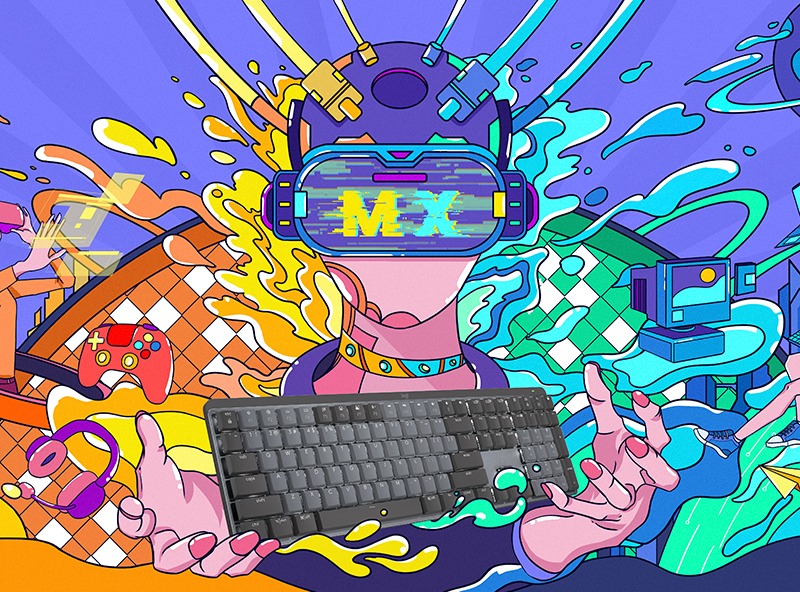 罗技MX海报-工作娱乐两手抓_大斌OGOGI-站酷ZCOOL