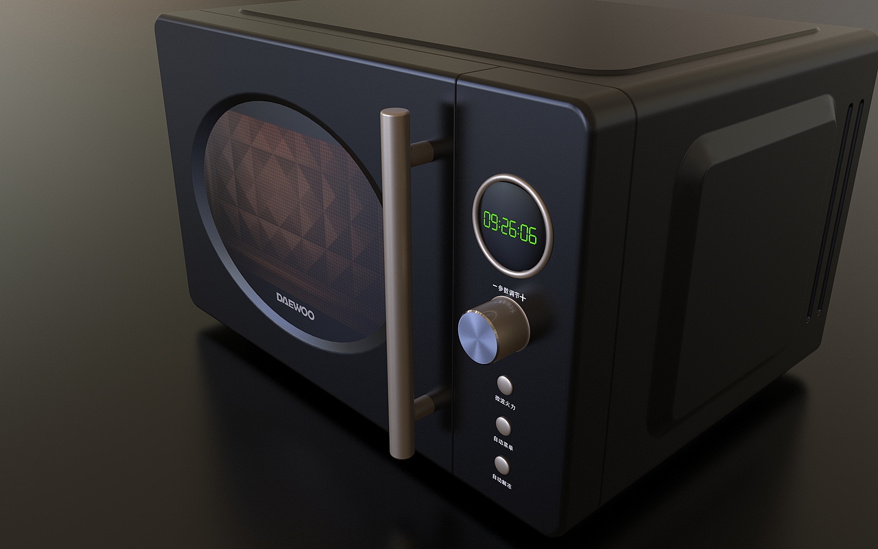 DAEWOO家用小型微波炉_画出彩虹的Boy-站酷ZCOOL