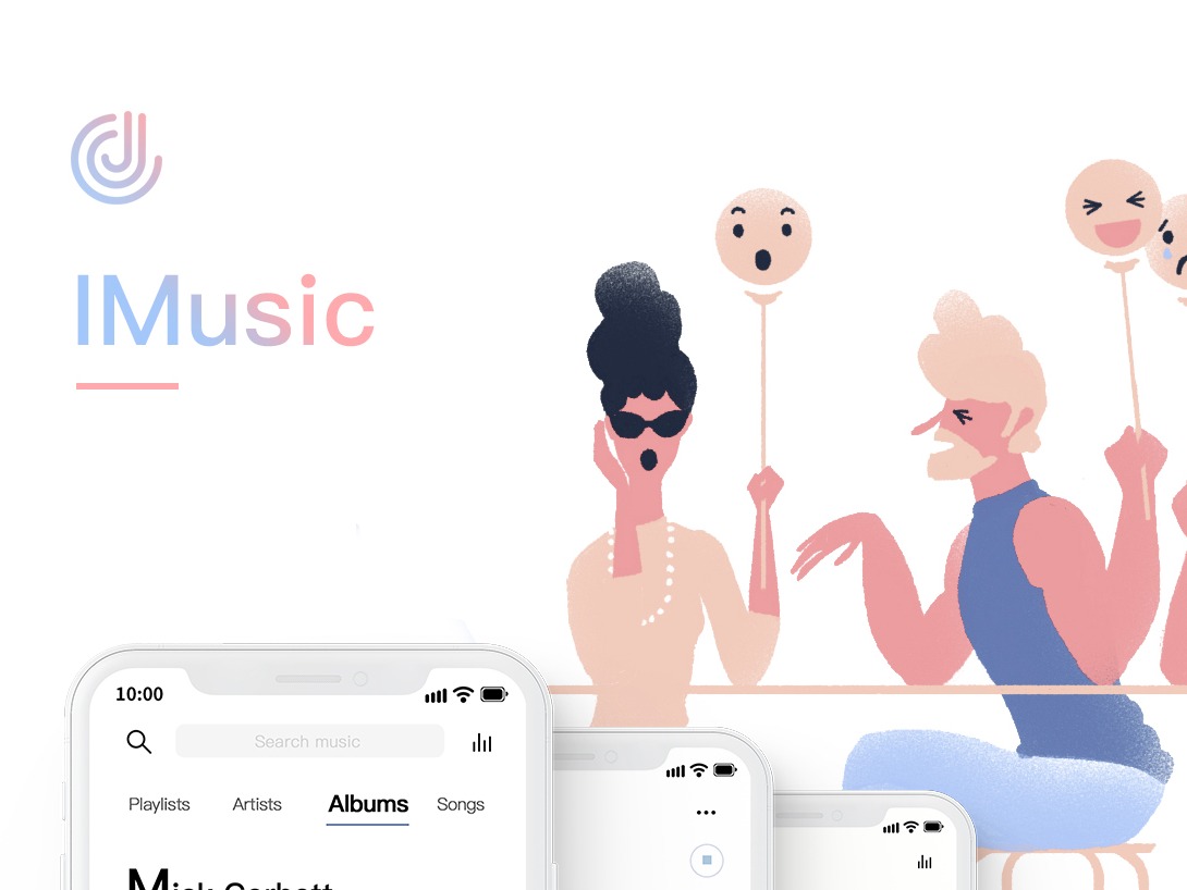 IMusic - 插画音乐APP_NELKoo-站酷ZCOOL