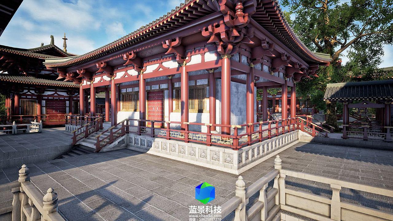 古建虚拟现实 古建vr 虚拟现实 虚幻4制作 ue4|三维|场景|蓝景科技元宇宙_原创作品-站酷ZCOOL