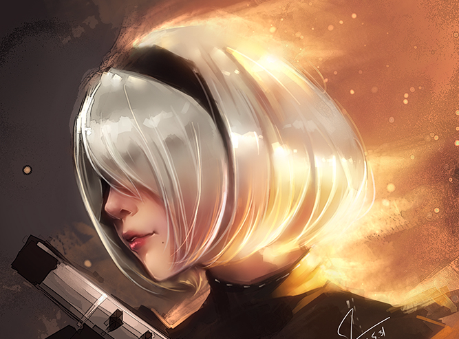 2B小姐姐_先生的森-站酷ZCOOL