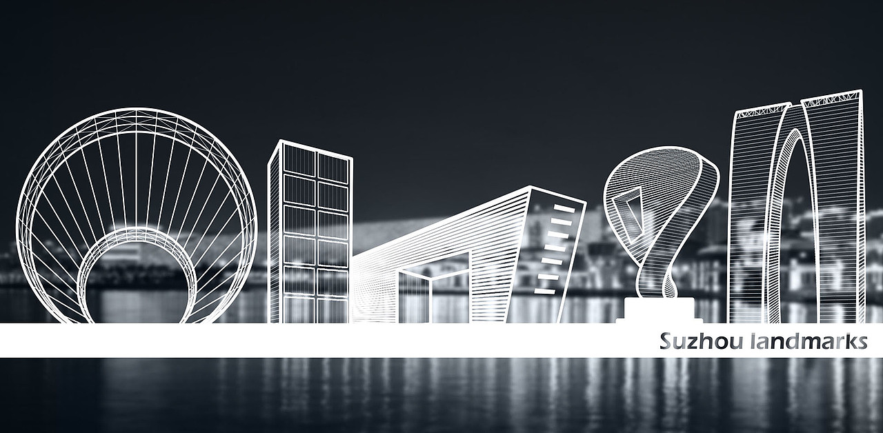 Suzhou landmarks_甜甜妈LT-站酷ZCOOL