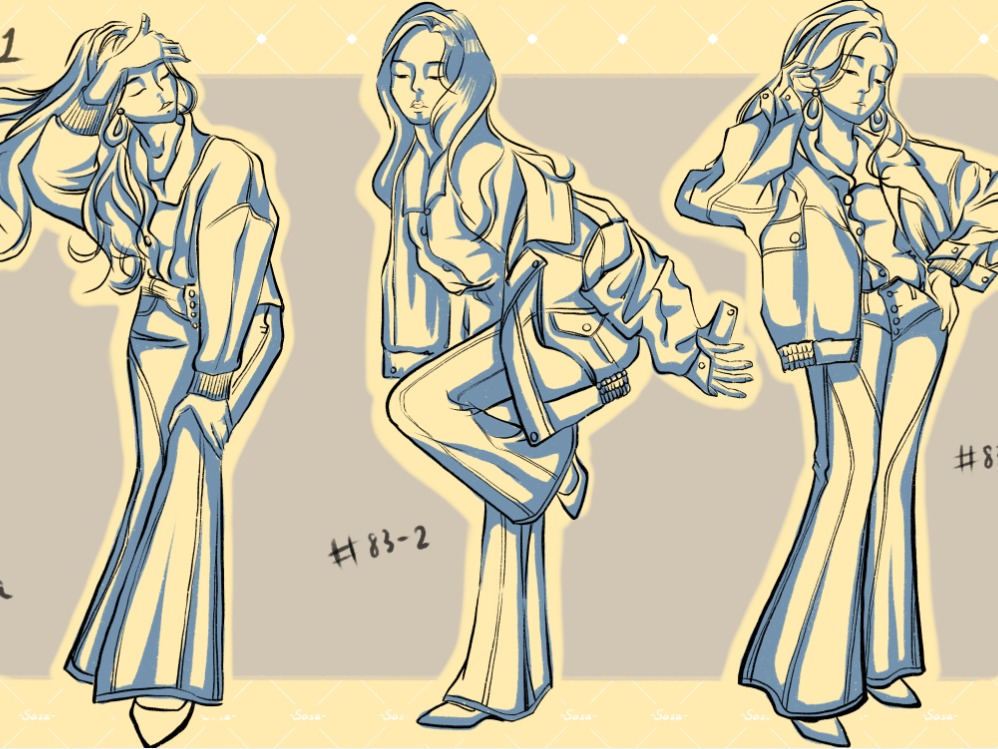 #速写60天挑战赛# 第3天@速写班长 加了一点红色_Sasa_saa-站酷ZCOOL