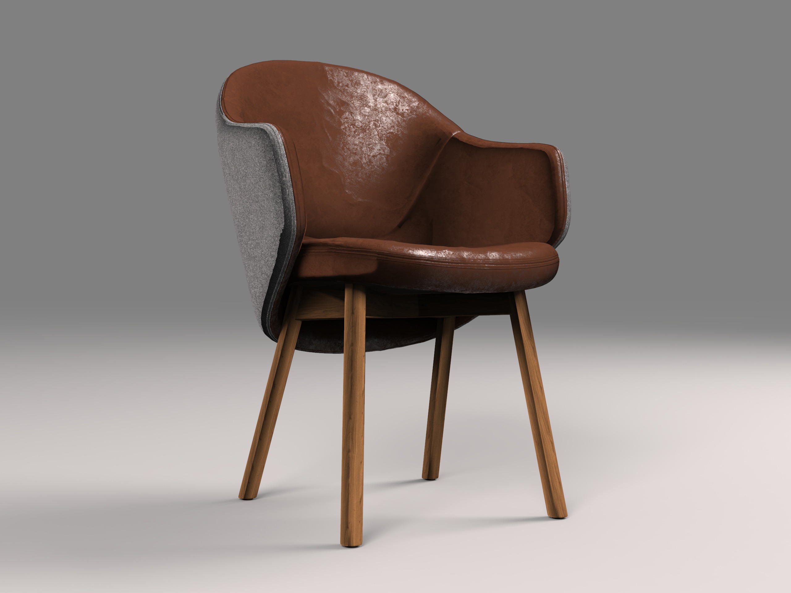Daily Renders #9 - Leather Chair_80yan9-站酷ZCOOL