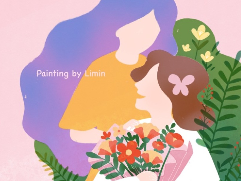 插画｜母亲节扁平风格插画_茉莉Limin-站酷ZCOOL