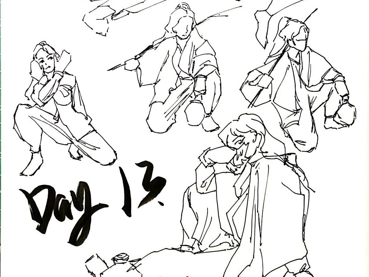 #速写60天挑战赛#Day13@速写班长_风铃冰泪-站酷ZCOOL