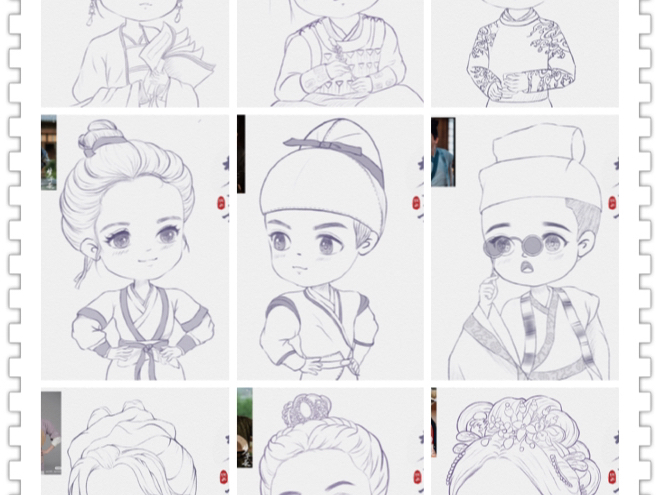 电视剧剧照速写_桐画518-站酷ZCOOL