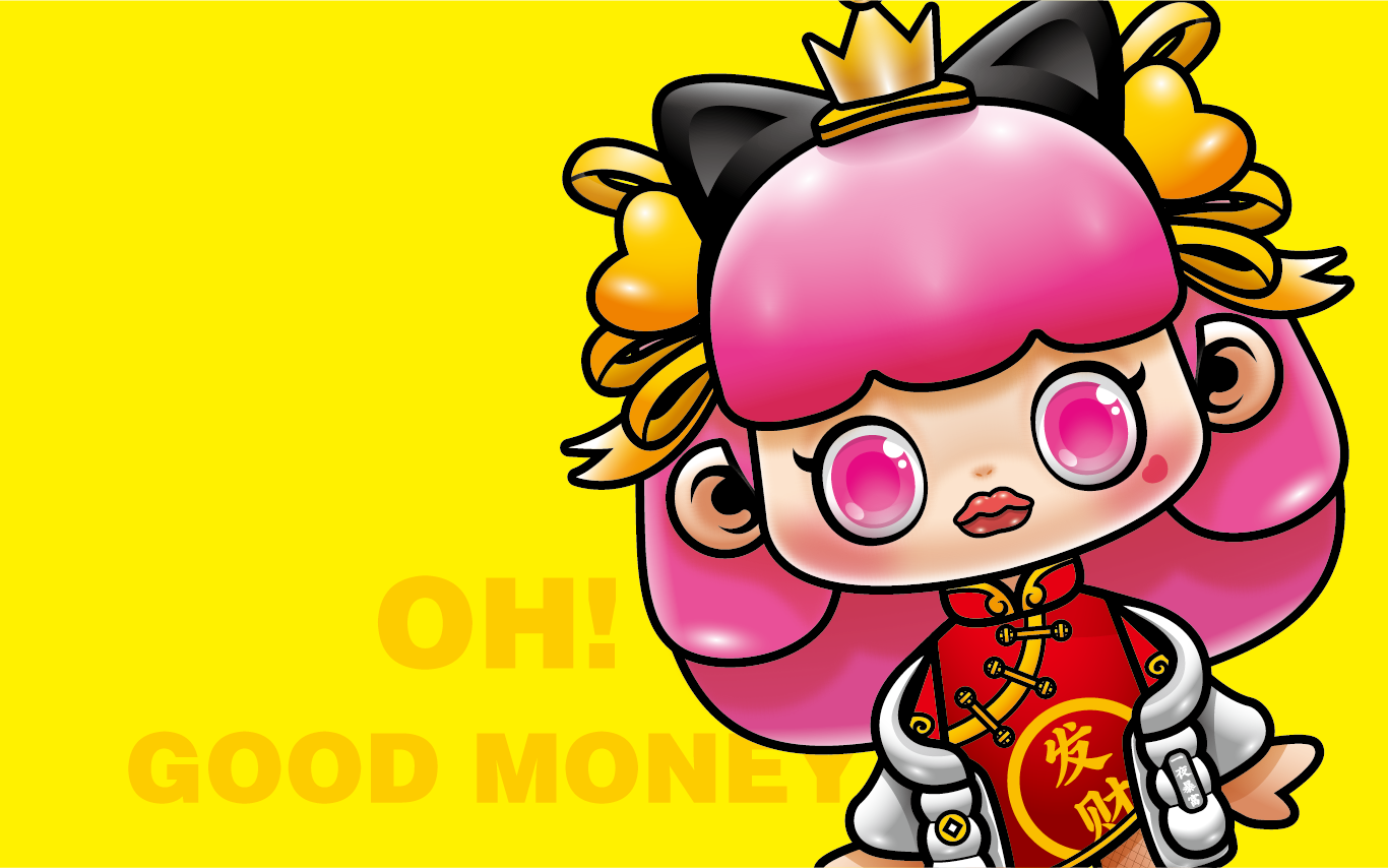 潮玩设计丨IP设计丨oh good money_装睡兔-站酷ZCOOL