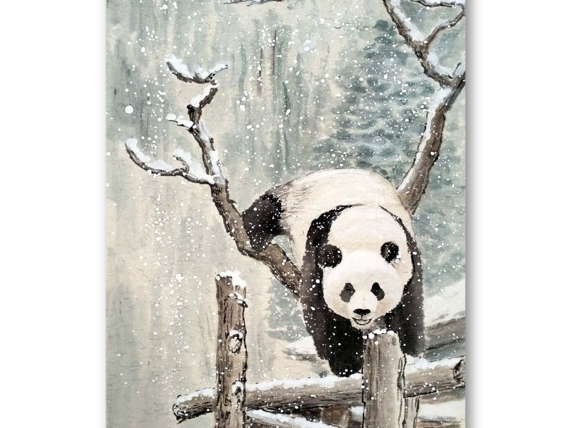 原创水墨熊猫_心灵的旅行者-站酷ZCOOL