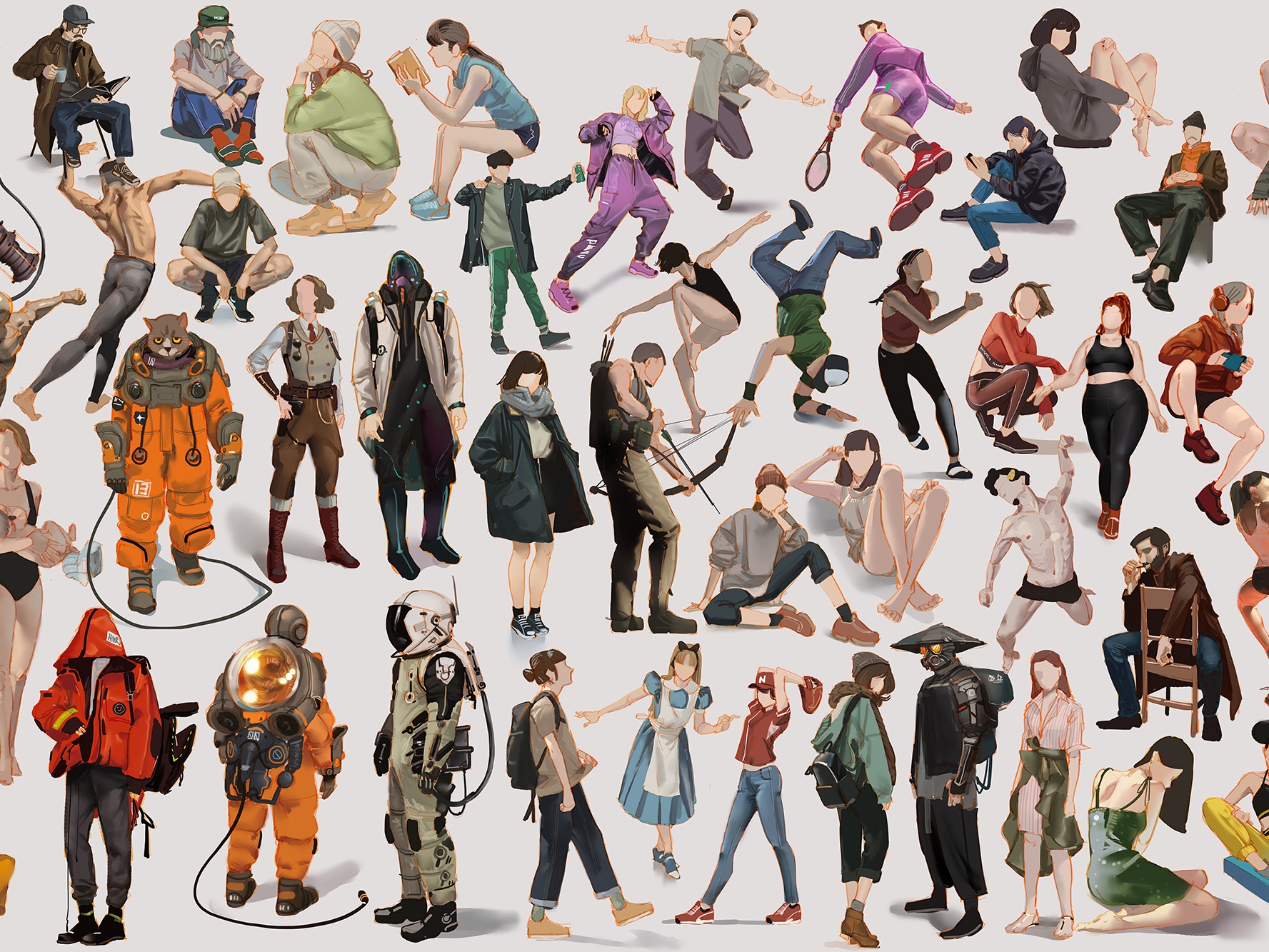 我的速写合集9_Peter肖吉-站酷ZCOOL