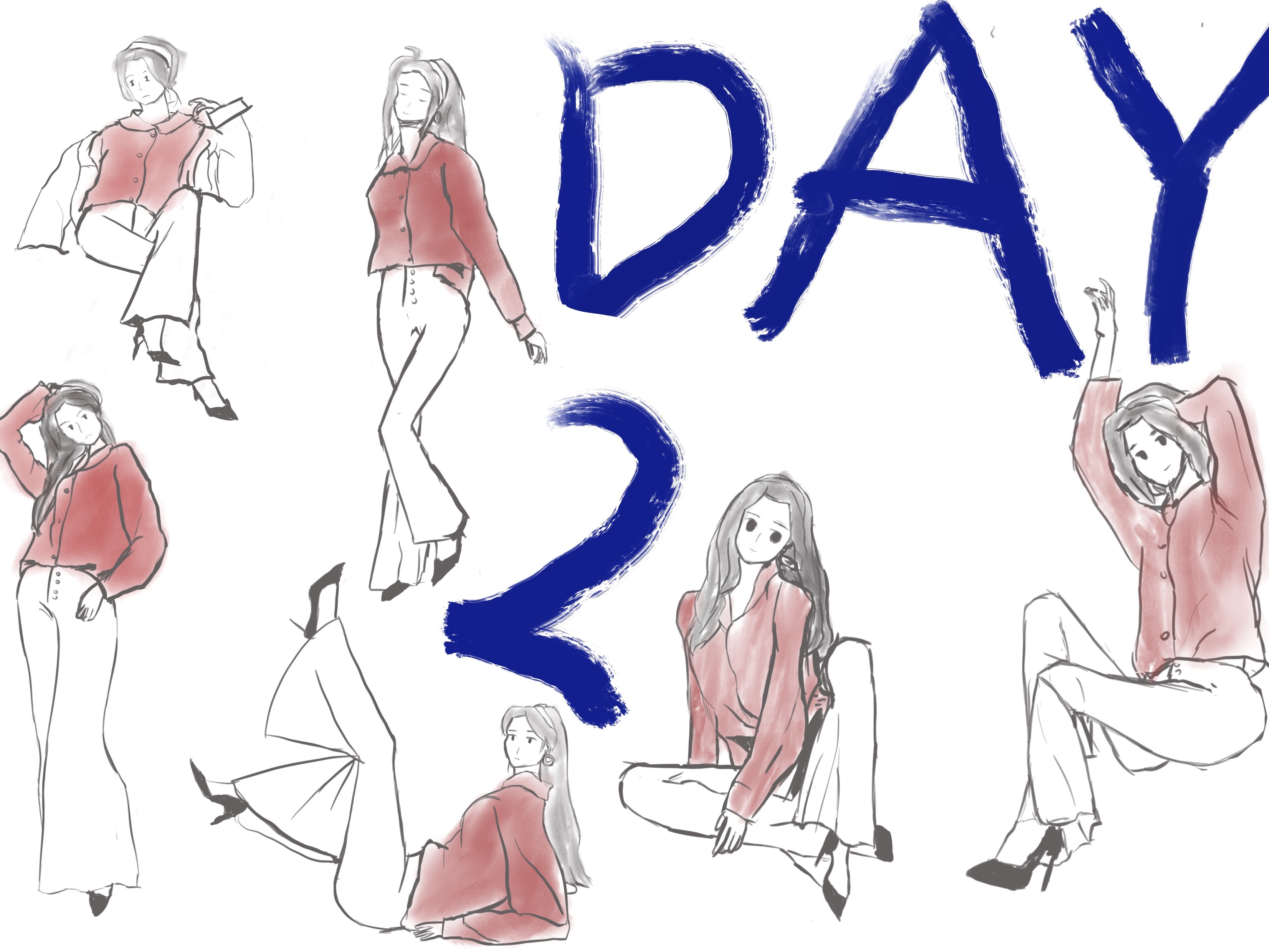 #速写60天挑战赛# @速写班长 day2_西门叨叨子-站酷ZCOOL