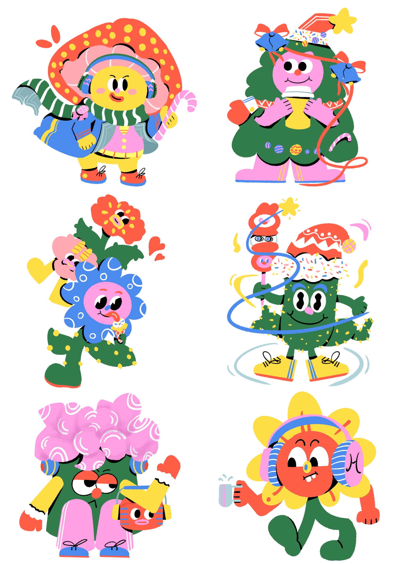 doodle系列_豆腐丝er-站酷ZCOOL