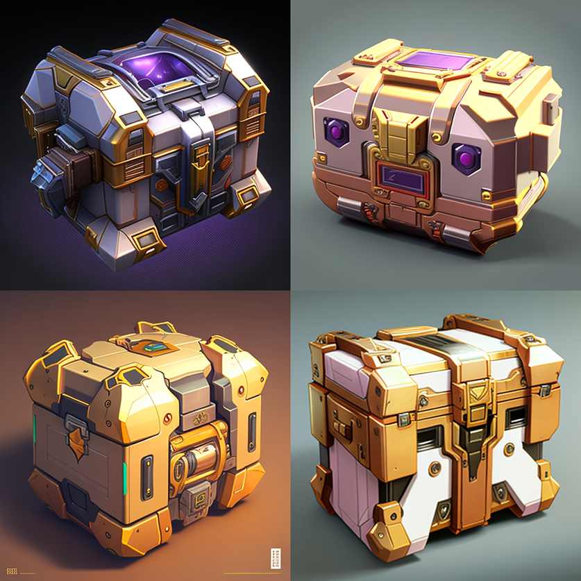 AI生成游戏icon宝箱_太阳饼杆-站酷ZCOOL