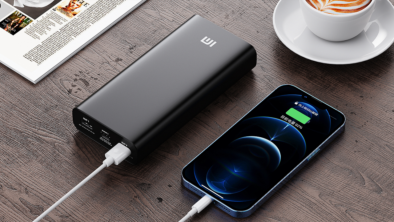 【充电宝&iPhone】KeyShot渲染练习_罗啡-站酷ZCOOL