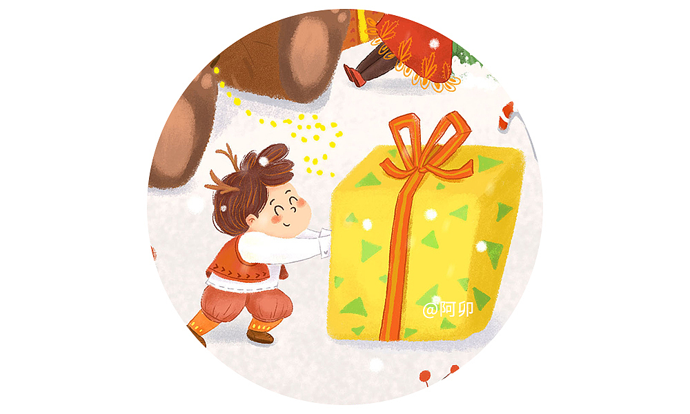 笨笨熊过圣诞_阿卯Mao-站酷ZCOOL