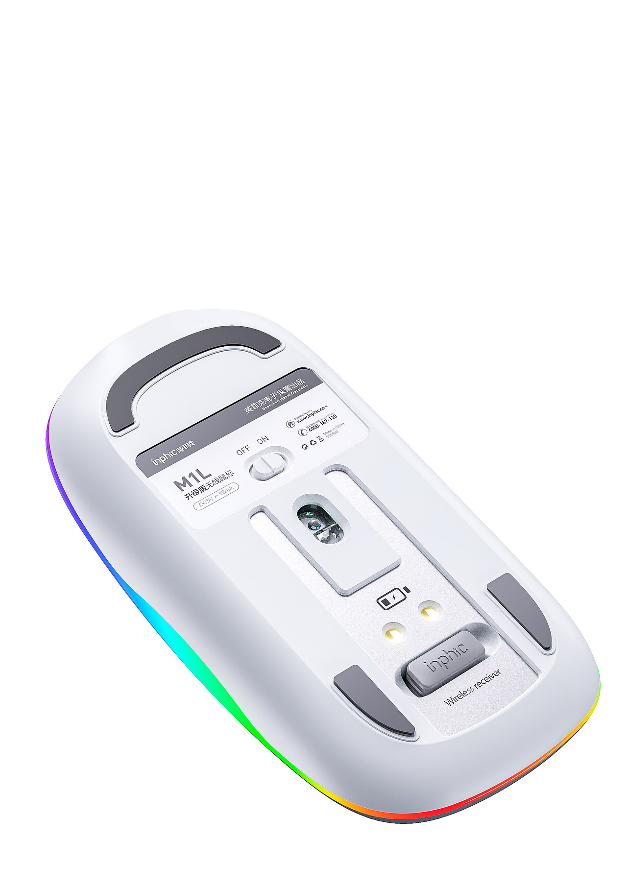 无线充电鼠标渲染_向南往北-站酷ZCOOL