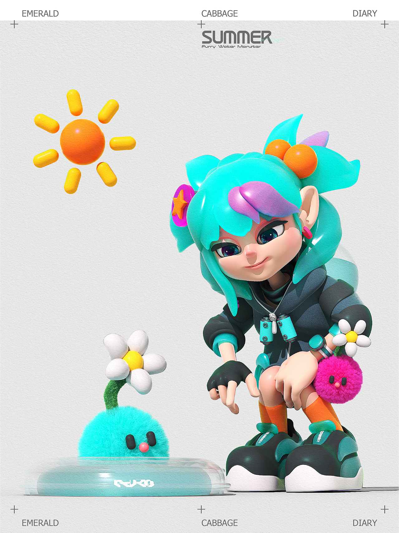 IP人物动动系列 I Lilya与夏日流光_翡翠大白菜-站酷ZCOOL