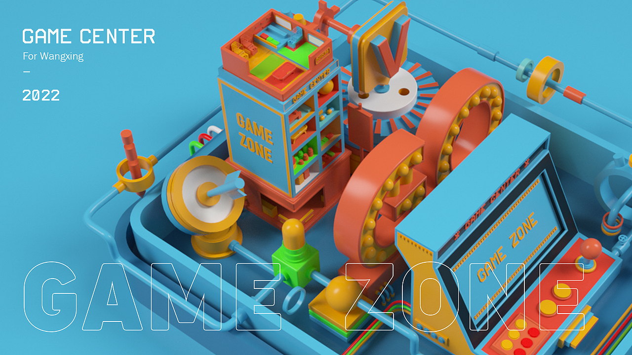 游戏装置场景建模渲染_Vealu-站酷ZCOOL