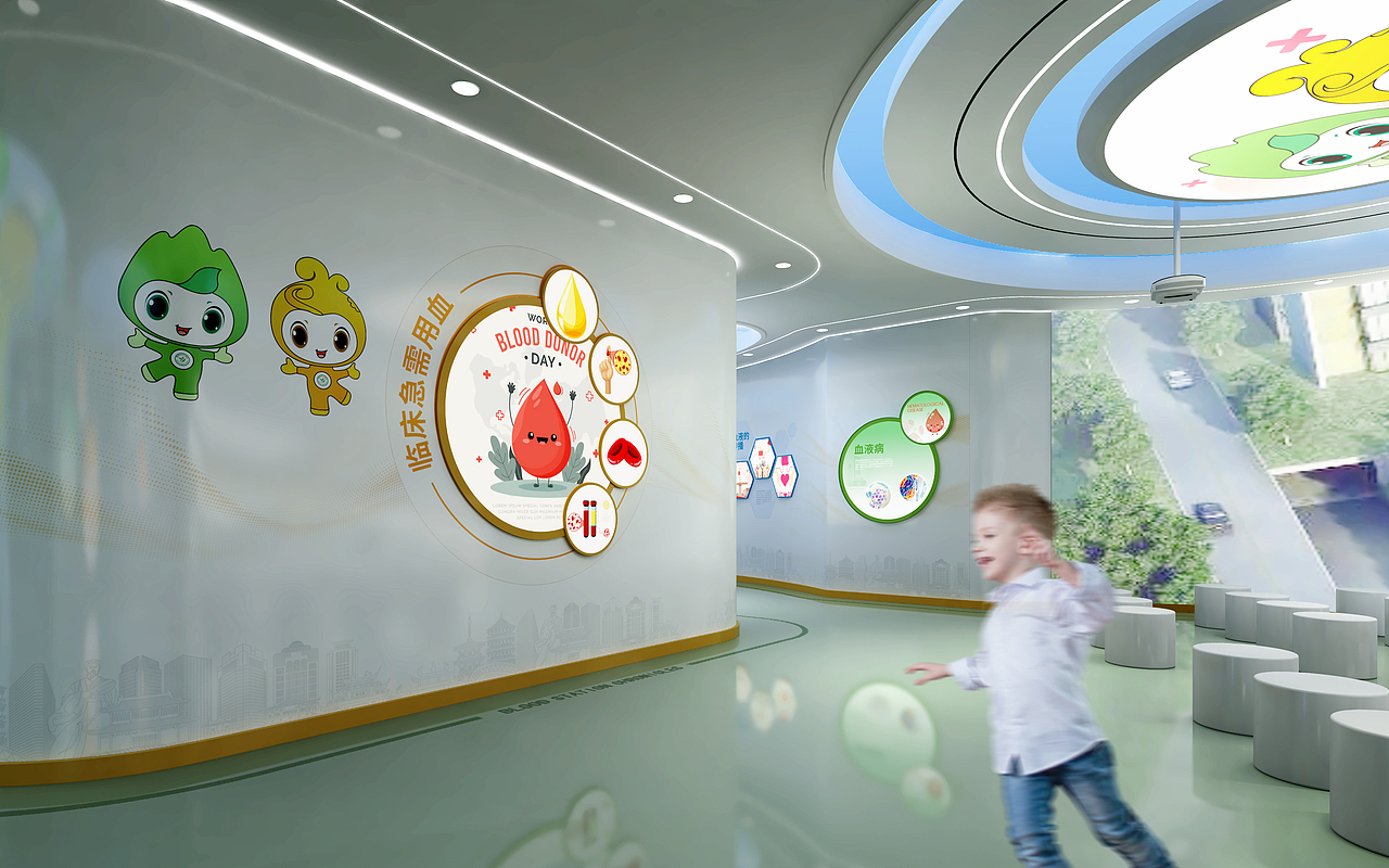 无偿献血科普馆展示设计丨U·DS_上下空间营造-站酷ZCOOL