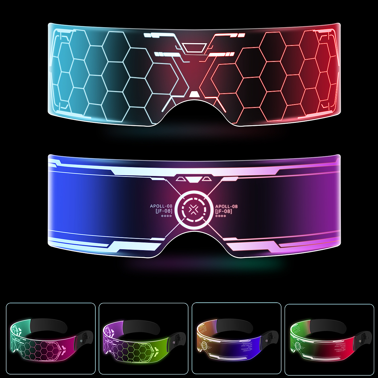 亚马逊设计-LED眼镜_咩咩羊YYY-站酷ZCOOL