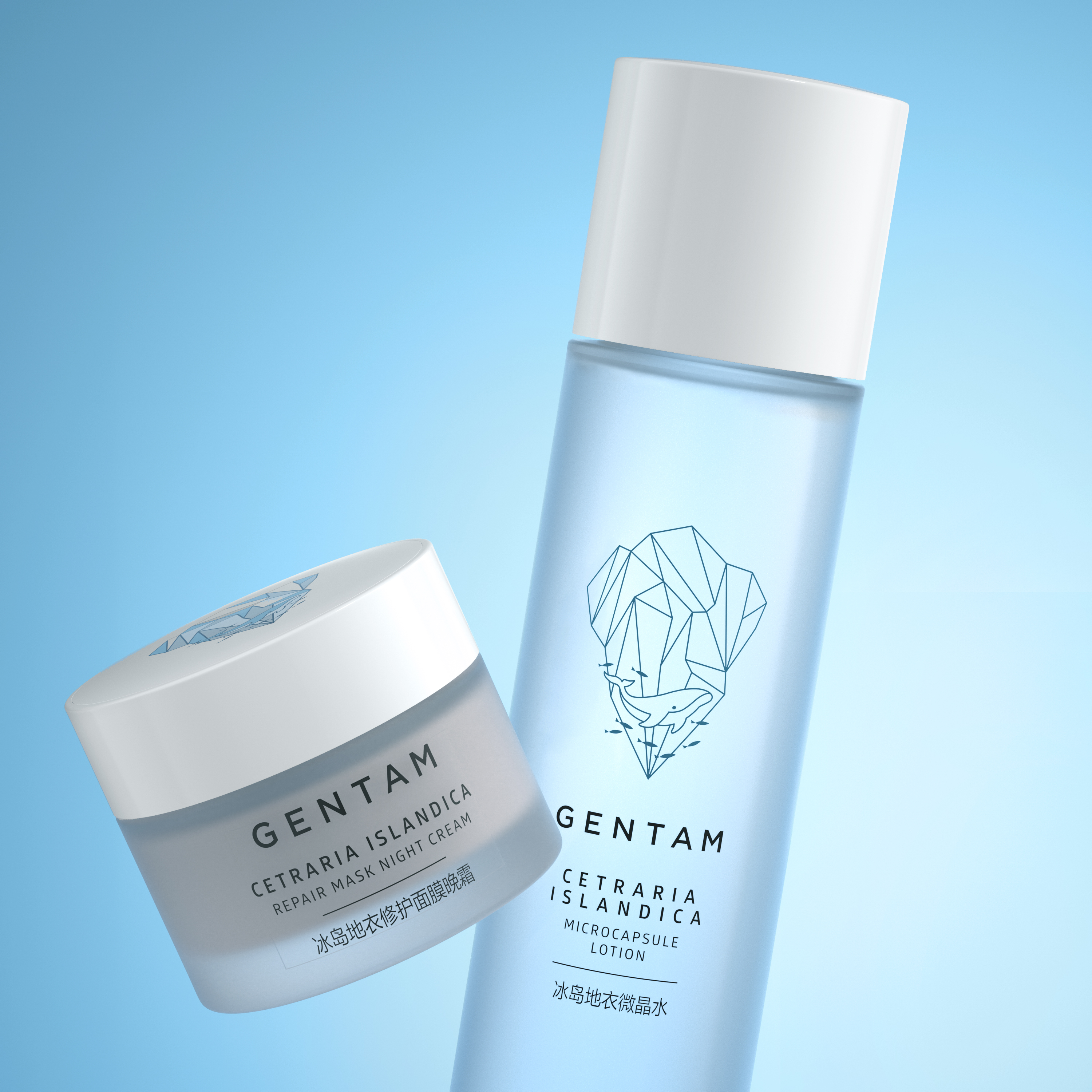 护肤品牌GENTAM包装形象设计_左尚创意-站酷ZCOOL