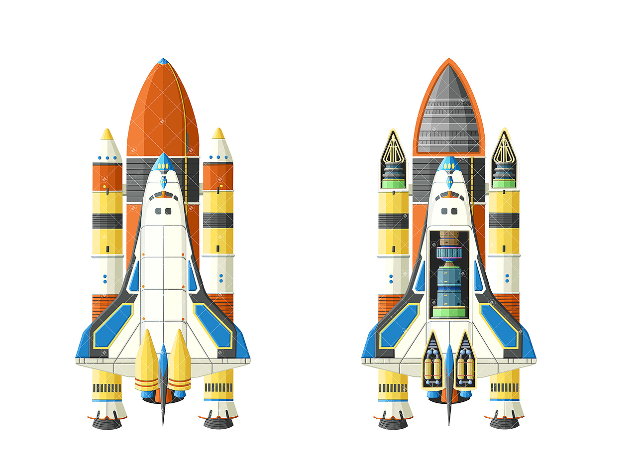 太空系列飞行器设计_稻鲤Doli-站酷ZCOOL