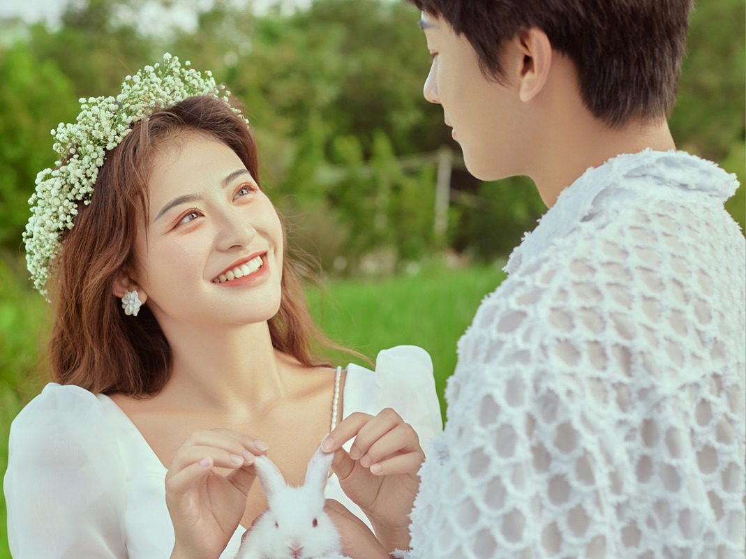 治愈系婚纱 # love 兔兔_艺麦尔修图-站酷ZCOOL
