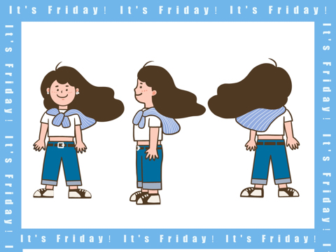 原创IP | It’s Friday!_Louise_LL-站酷ZCOOL